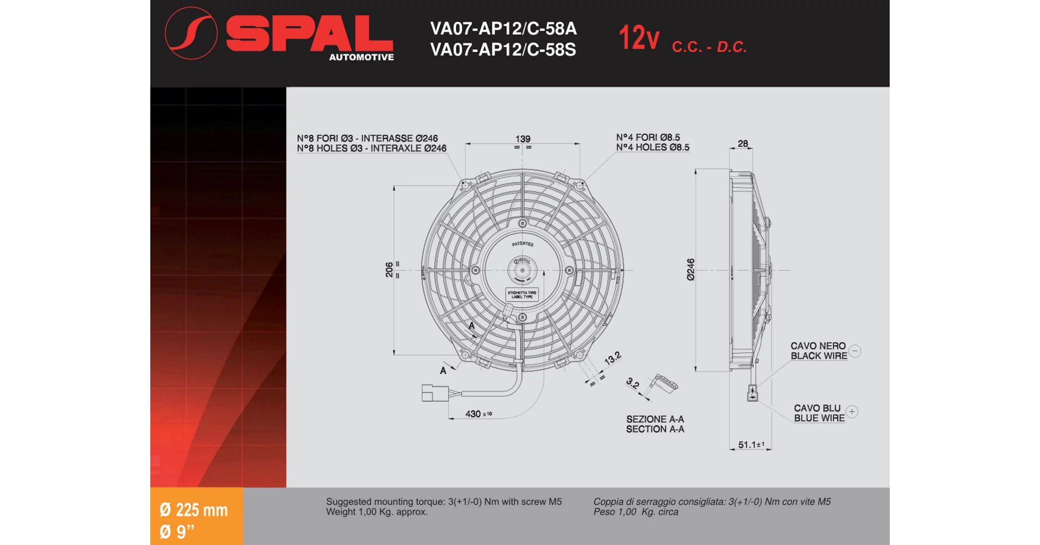 VA07-AP12/C-58A SPAL VENTILÁTOR - SPAL - RIEX KFT. TYTAN, SPAL, ERGI ...